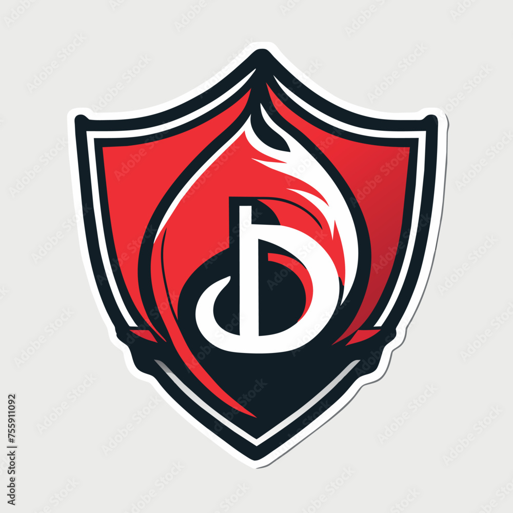 sticker, logo design d, white background, vermeer style, 12k, high ...