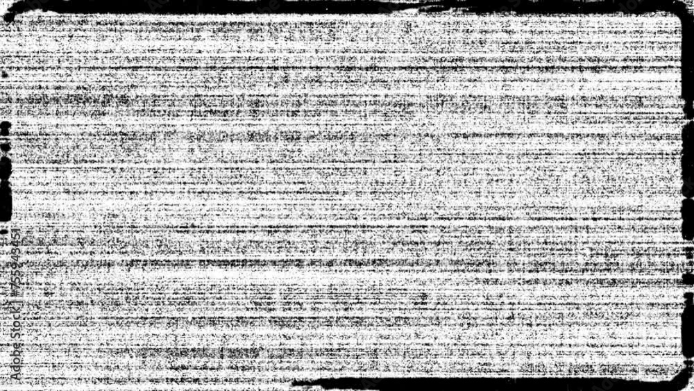 Vidéo Stock Retro black frame of old movie with fibers and grain on ...