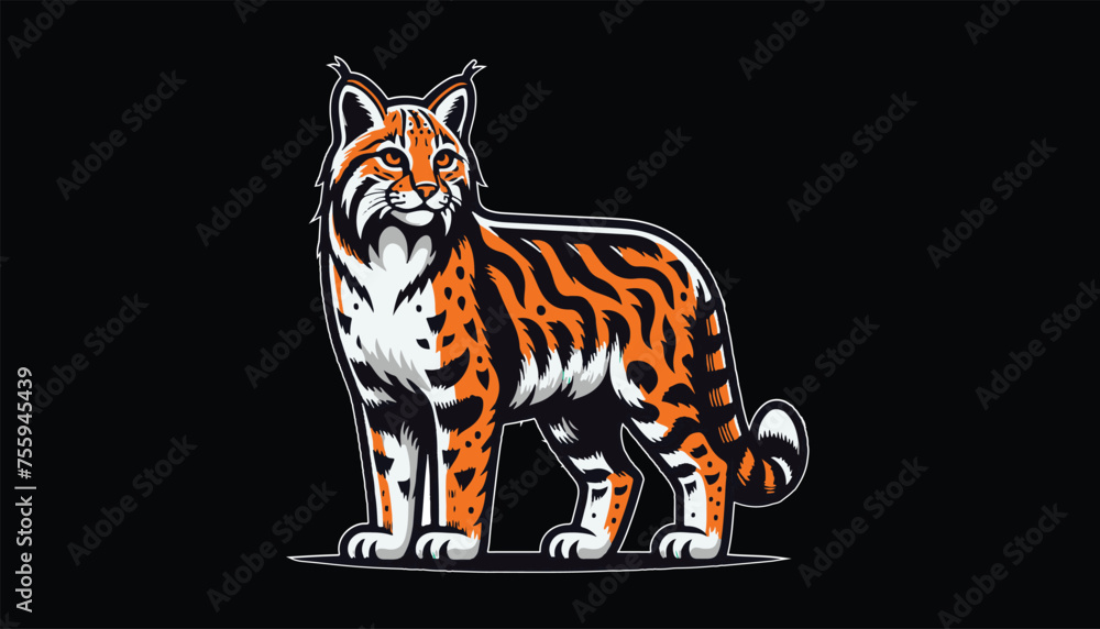 Bobcat, wildcat, cat logo design, bobcat mascot logo, wildcat mascot ...