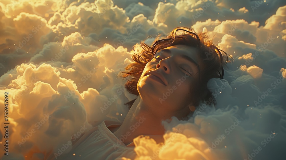 Heavenly Rest: Lifelike Scene of Indian Pair Sleeping in Heavenly ...