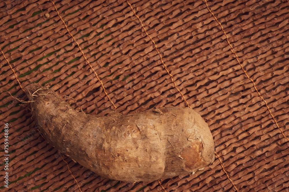 Yam or edible yam tuber - Dioscorea. healthy food Stock Photo | Adobe Stock
