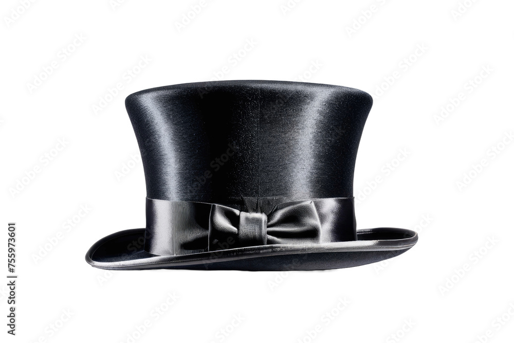 Top hat, full body, isolated, high-quality stock photograph, white ...