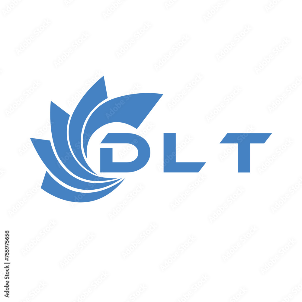 DLT letter design. DLT letter technology logo design on white ...
