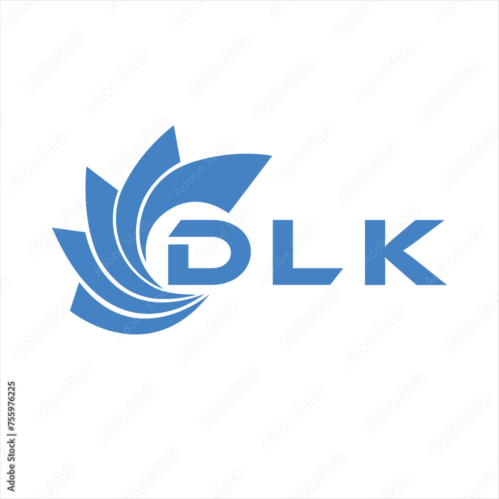 DLK letter design. DLK letter technology logo design on white background. DLK Monogram logo ...