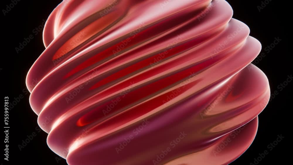 Abstract 3d Motion Shape Liquid Fluid Smooth Sphere Oil Ball Blob Bubble Futuristic Gradient