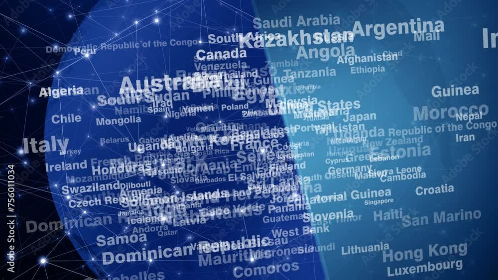 Countries of world exploring global adventure through news background ...