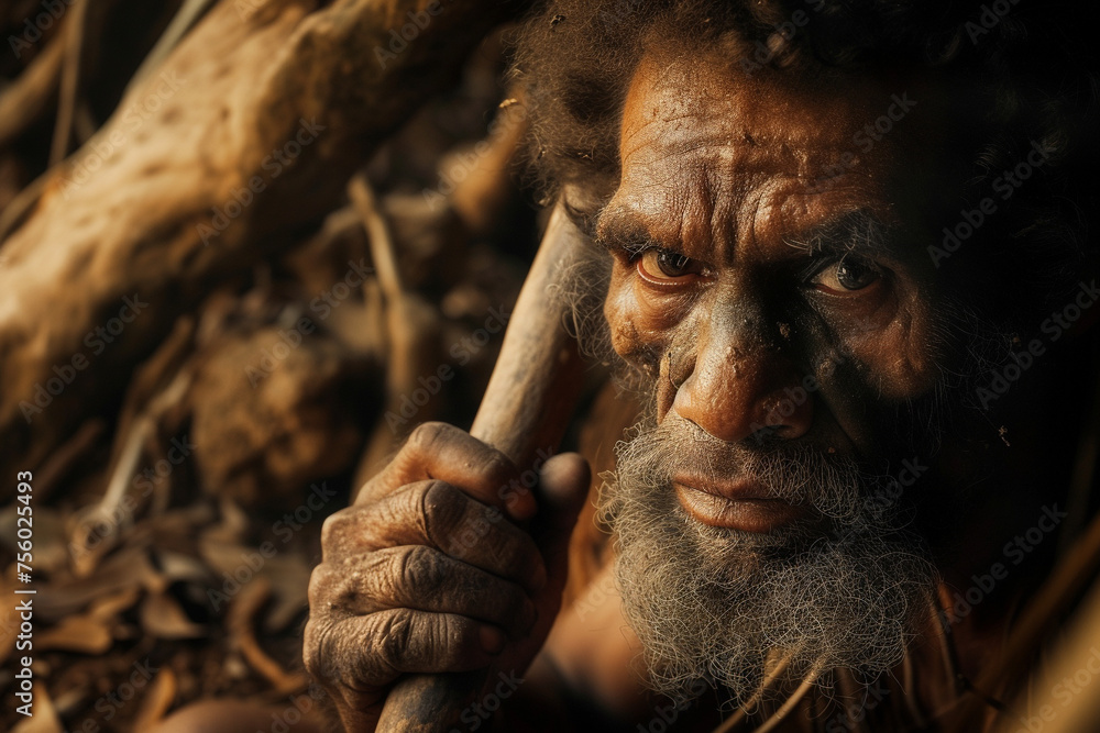 Prehistoric man, evolution science biology, man civilization, homo ...