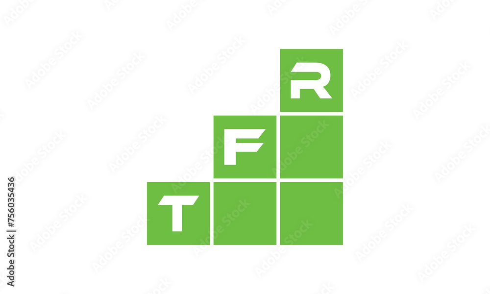 TFR initial letter financial logo design vector template. economics ...