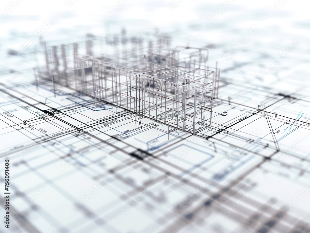 civil structural design, civil engineering impressive background with ...