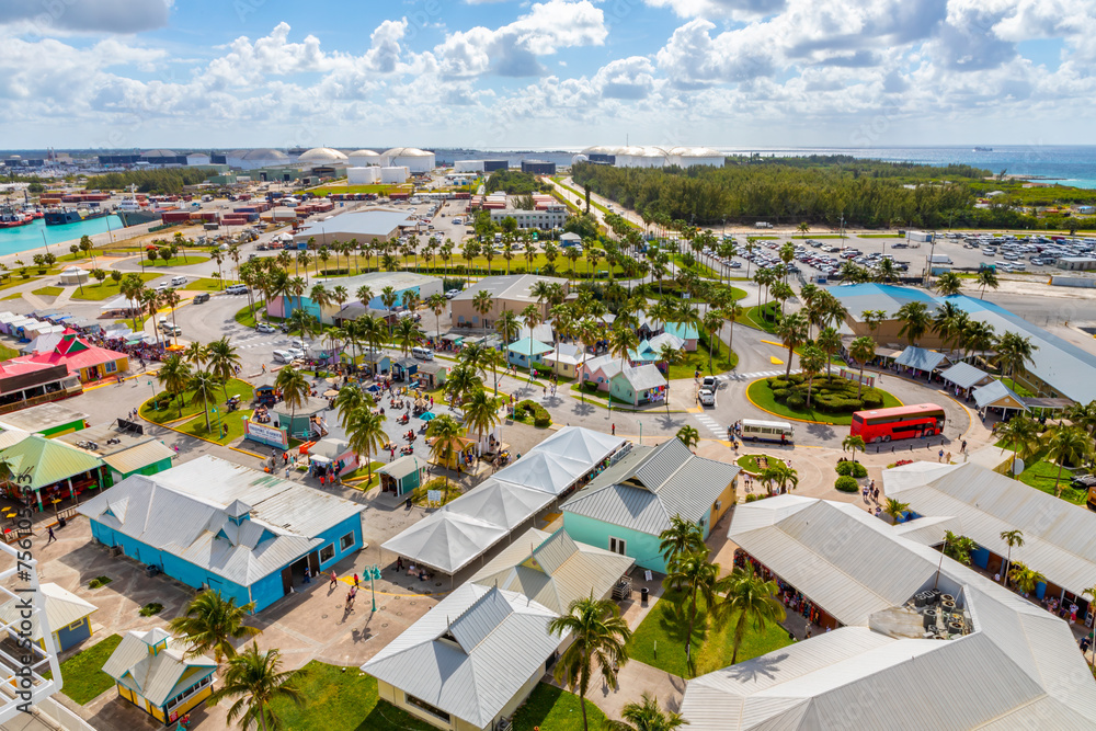 Freeport Harbour in the Bahamas is a cruise ship port of entry for ...