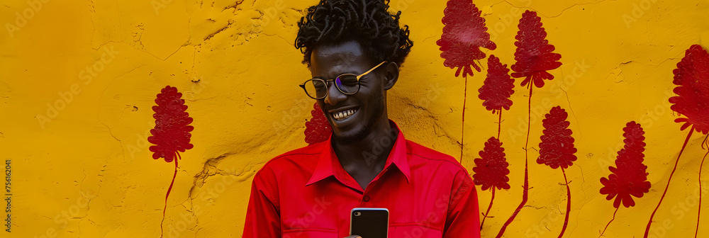 beautiful black man, mischief, mischievous and little grin, with his ...