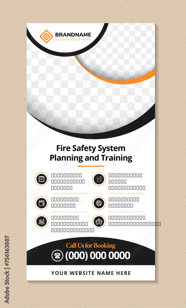 Fire safety system planning and training vector illustration ...
