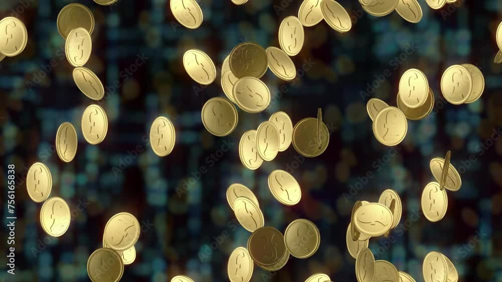 Money Pound background loop tile Swirl gold coin. This wallpaper of ...