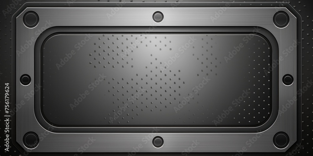 Perforated metal background with plates and rivets. Metal pattern ...