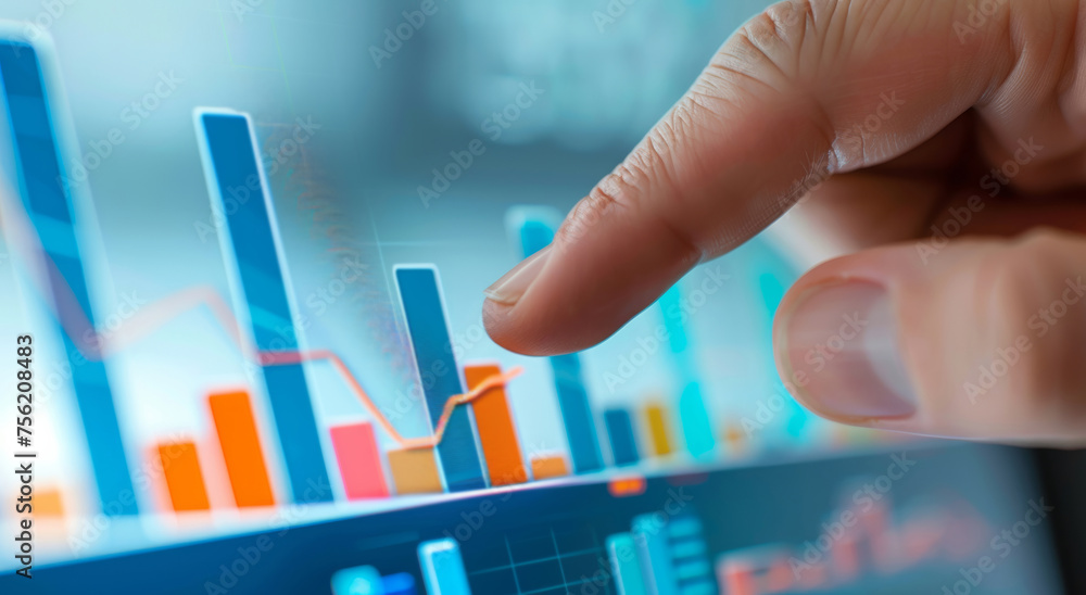 Stock Market Screen And Finance Background Design For Business