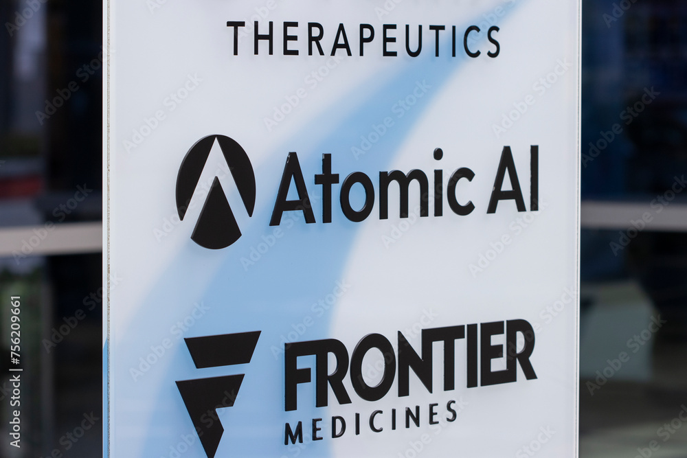 South San Francisco, CA, USA - Feb 23, 2024: Atomic AI and Frontier ...