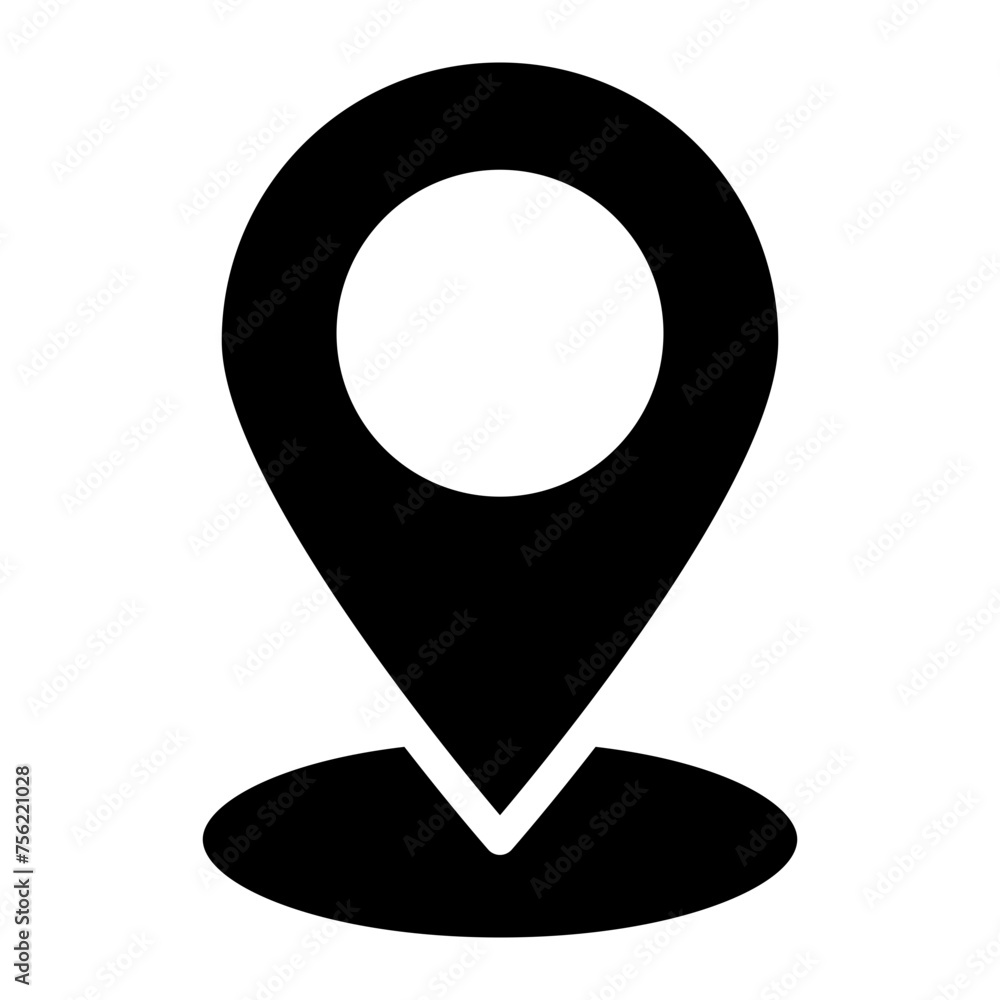 Vecteur Stock Location pin icon. Map pin place marker. Location icon ...