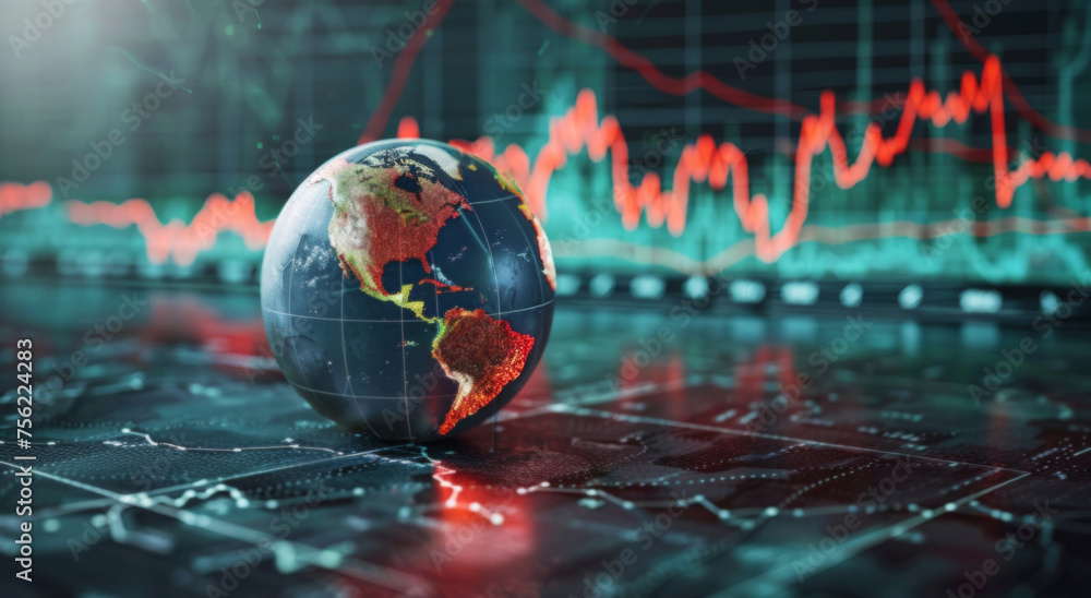 World, economy and finance background design for business, marketing ...