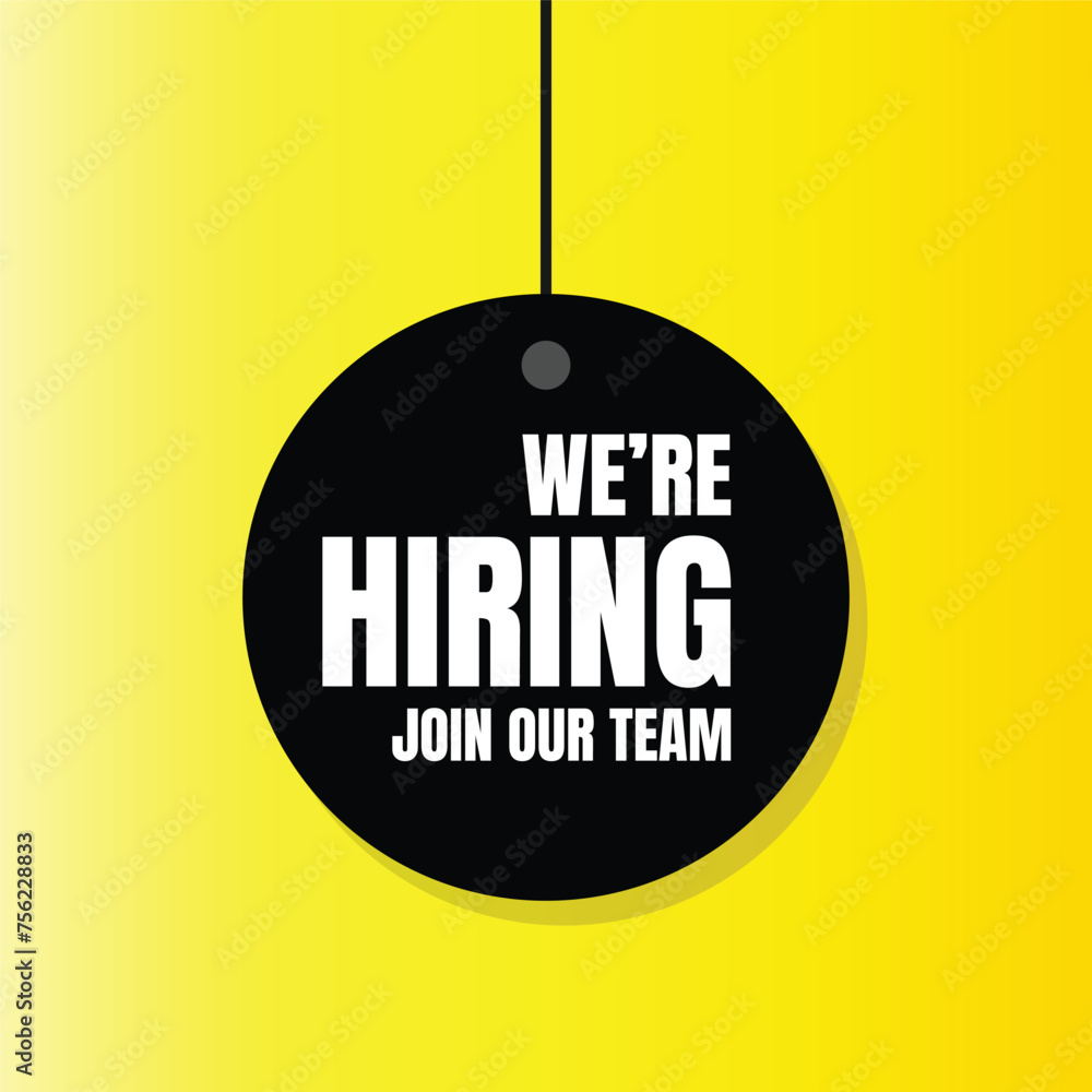 Art & IllustratiWe are hiring job vacancy sign post template, Join our ...