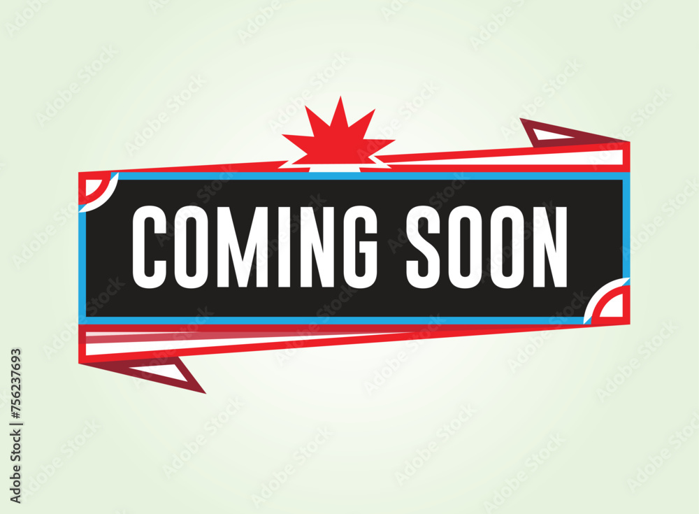 Coming soon banner design templete. Promotion banner coming soon ...