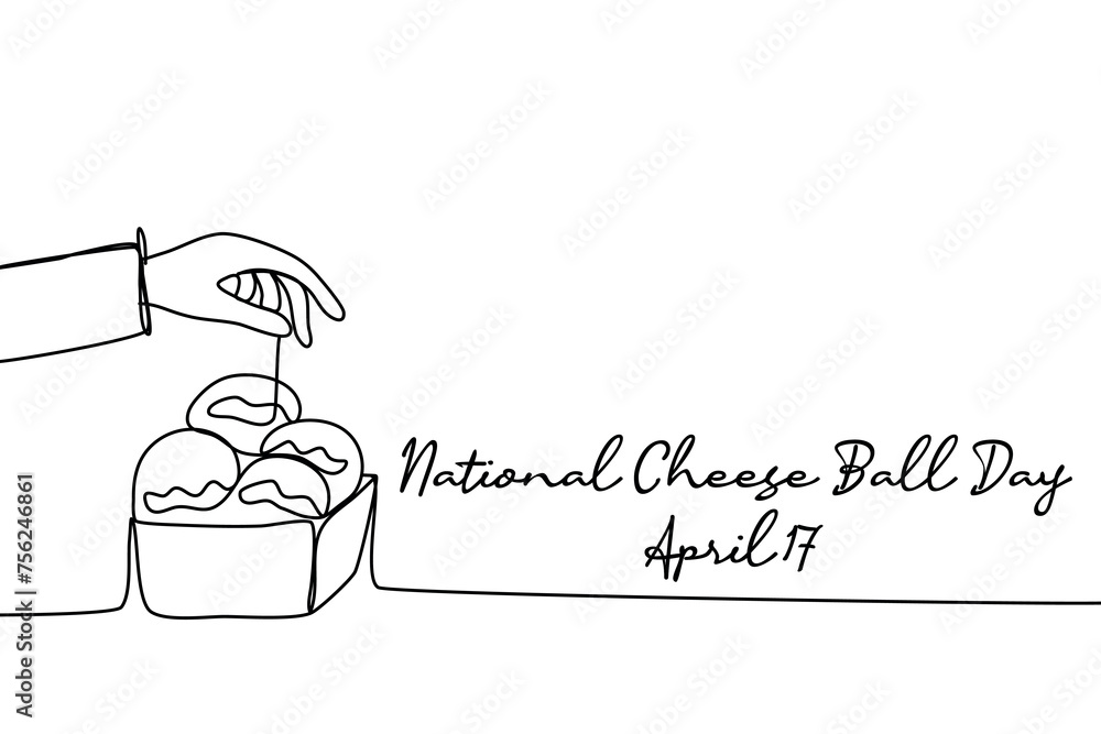 line art of National Cheese Ball Day good for National Cheese Ball Day ...