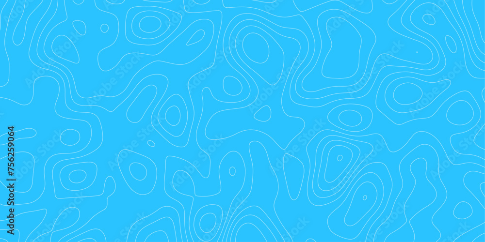 Vetor de Sky blue shiny hair.curved lines,geography scheme.clean modern ...