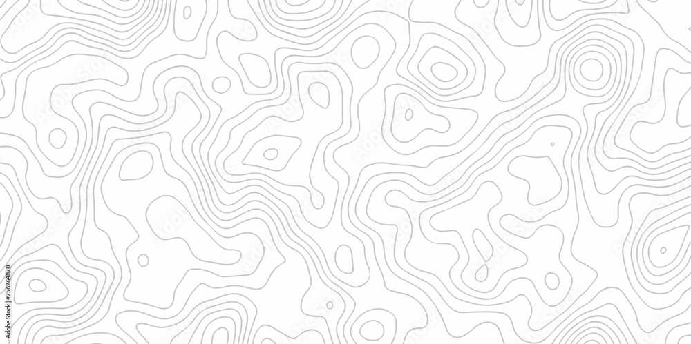 Black and white Lines Topographic contour lines vector map seamless ...