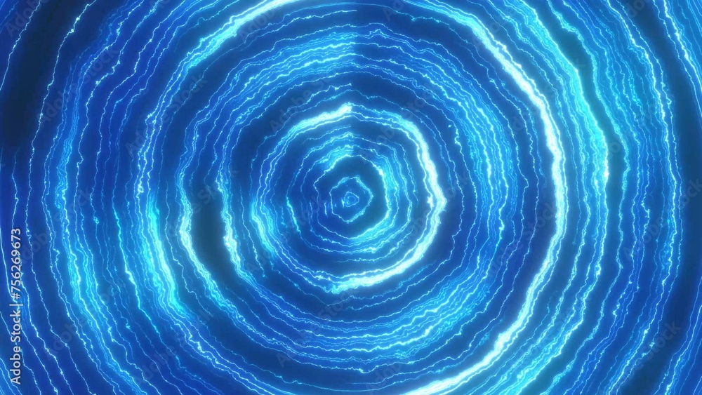 Circle Pulsating Magic Energy Animated Background (customizable) Stock Template | Adobe Stock