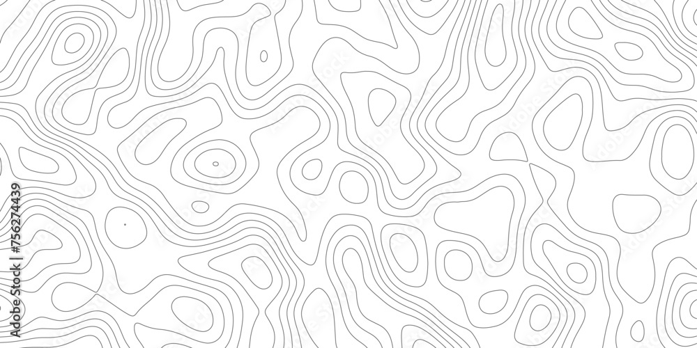 White curved reliefs terrain path earth map.topography vector topology ...