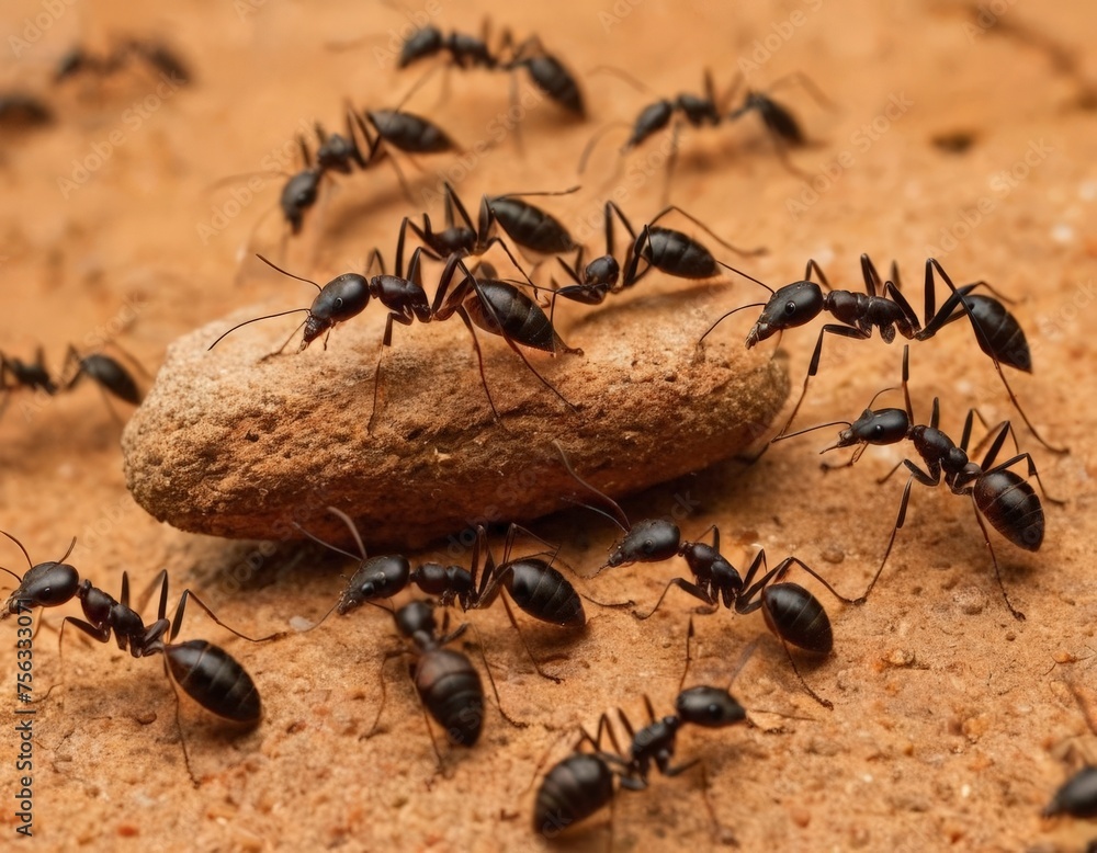 Ants in Formation Tiny Trailblazers on Sandy Ground,"Marching Ants: Group of Ants Walking in a ...