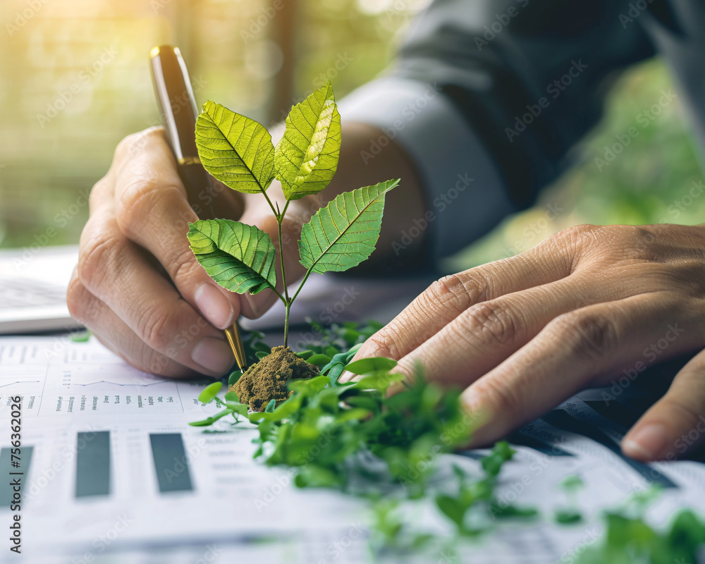 Sustainability officer integrating green initiatives into company ...