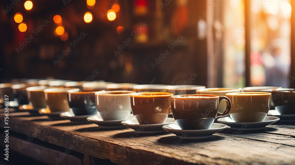 Different Types of Coffee Cups Stock Photo | Adobe Stock