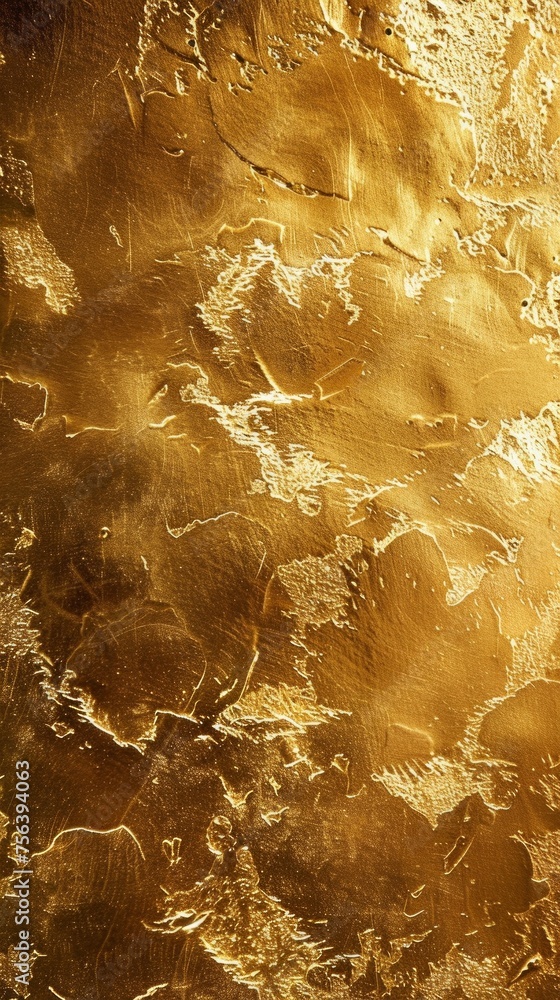 A sumptuous gold texture provides a backdrop that radiates wealth and ...