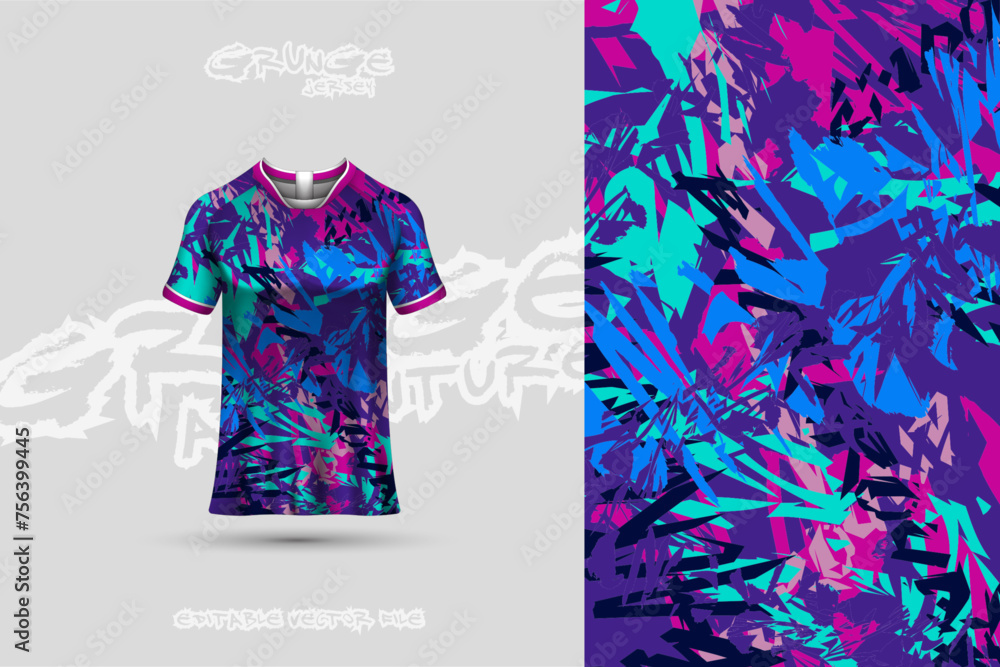 Sports racing jersey design. Front back t-shirt design. Templates for ...