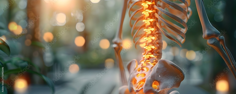 Explaining back pain with diagrams and descriptions. Concept Back Pain ...