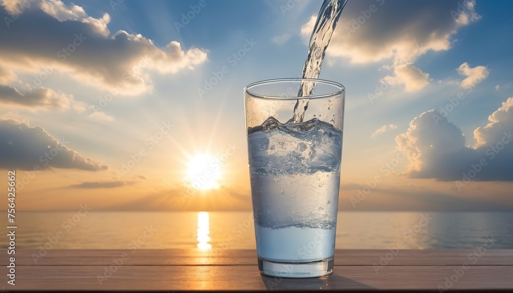 Cold drinking water in a glass help prevents Heat Stroke disease on ...