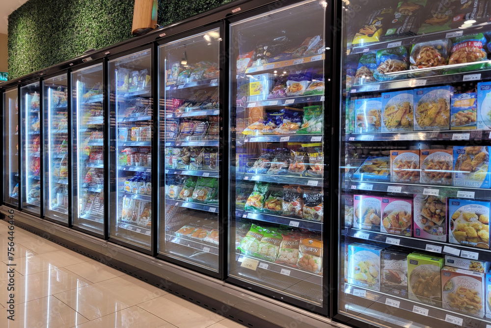 Kuala Lumpur, Malaysia - 12 FEB 2024: An interior view reveals a large ...