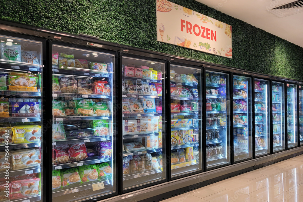 Kuala Lumpur, Malaysia - 12 FEB 2024: An interior view reveals a large ...