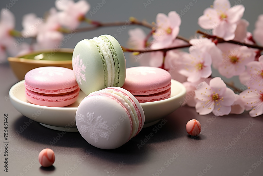 cuisine fusion, des macarons wagashis, ou wagashi en forme de macaron ...