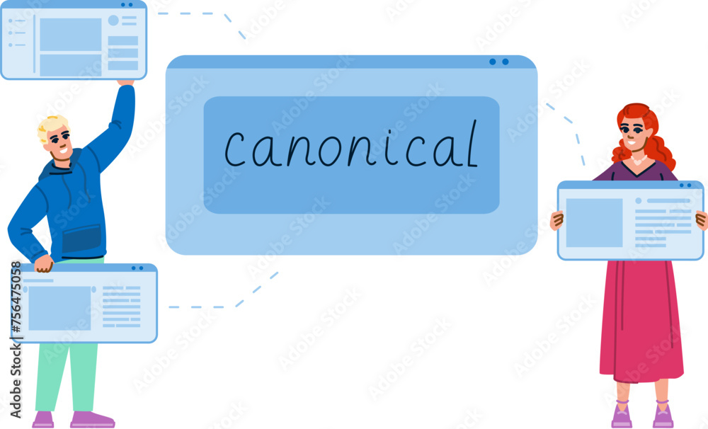 internal canonicalization vector. content hyperlink, external marketing ...