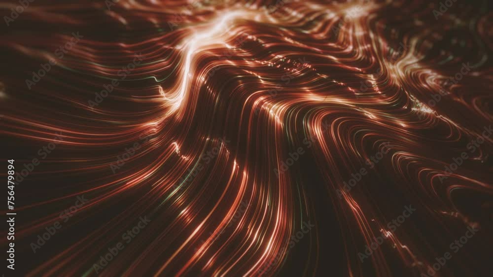 Abstract Streaming Lines Background/ Animation of an abstract ...