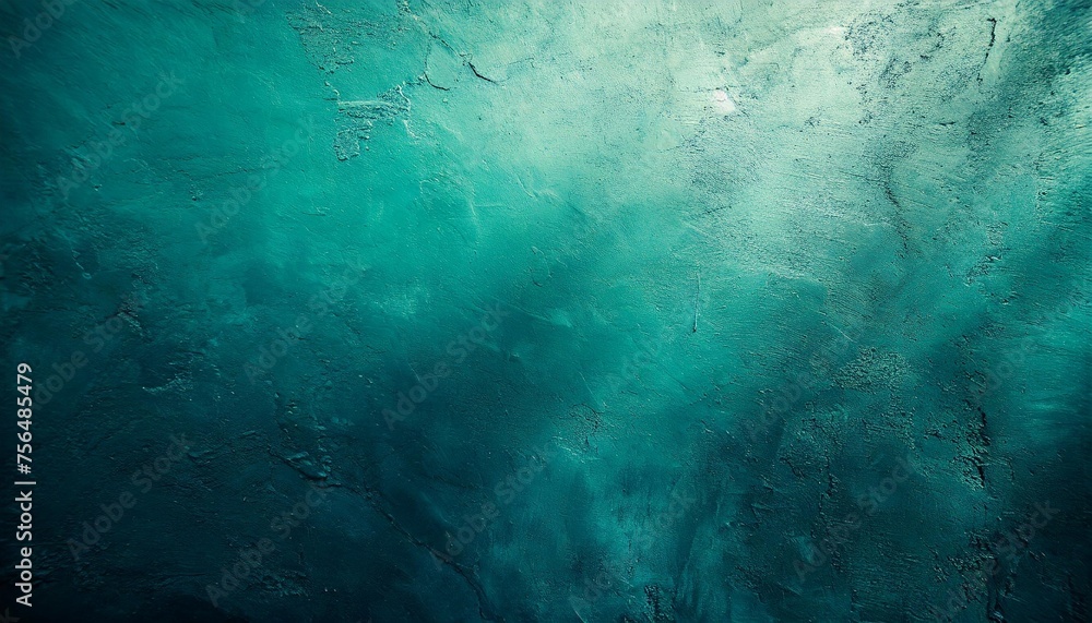 dark blue green wall texture gradient deep teal color toned old rough ...