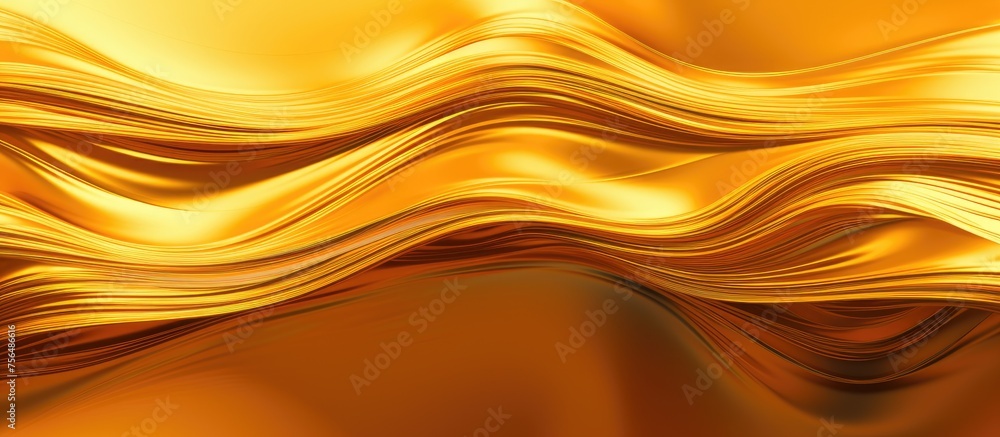 Gold background with reflections and varied extruded patterns from a ...