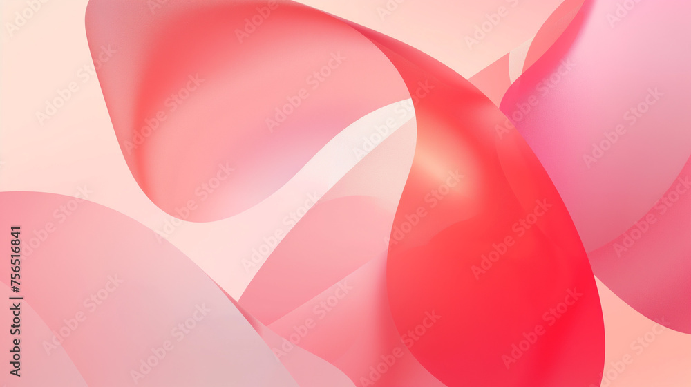 Abstract vector shapes in pastel colors, creating an elegant and ...