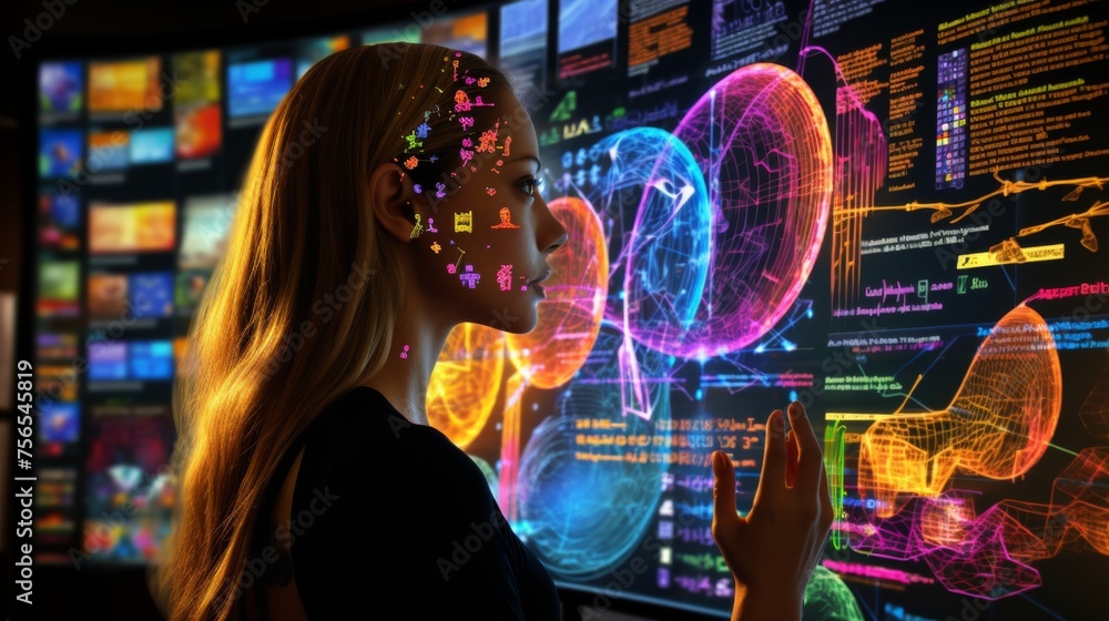 Medical screen dna infographic scan health digital 3d technology ...