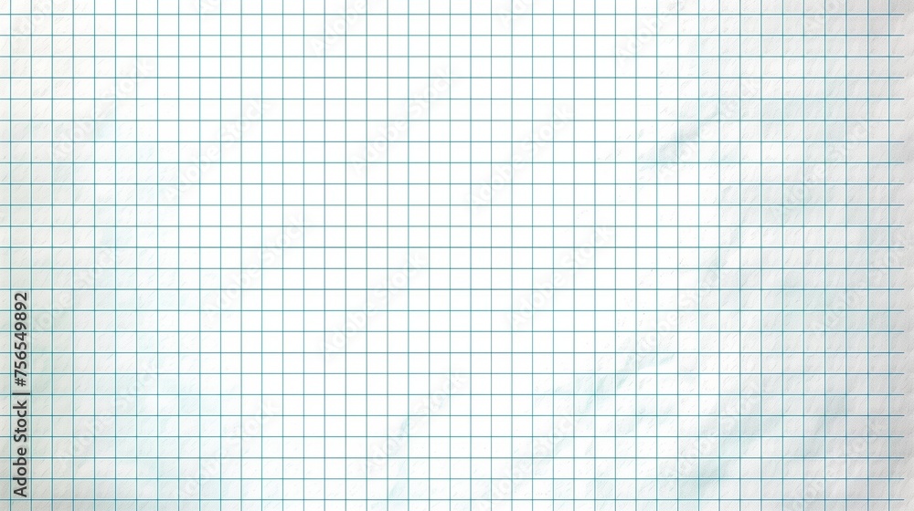 Blank graph paper background with a grid of fine lines on a white ...