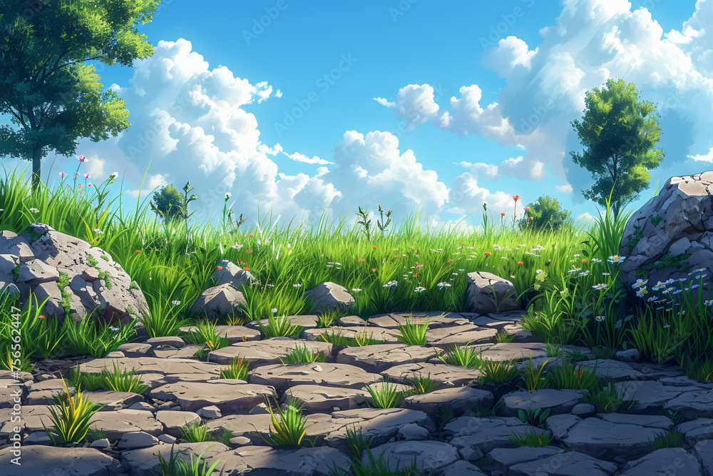 2D game level background asset, grass, gaming backdrop, sand, dirt ...