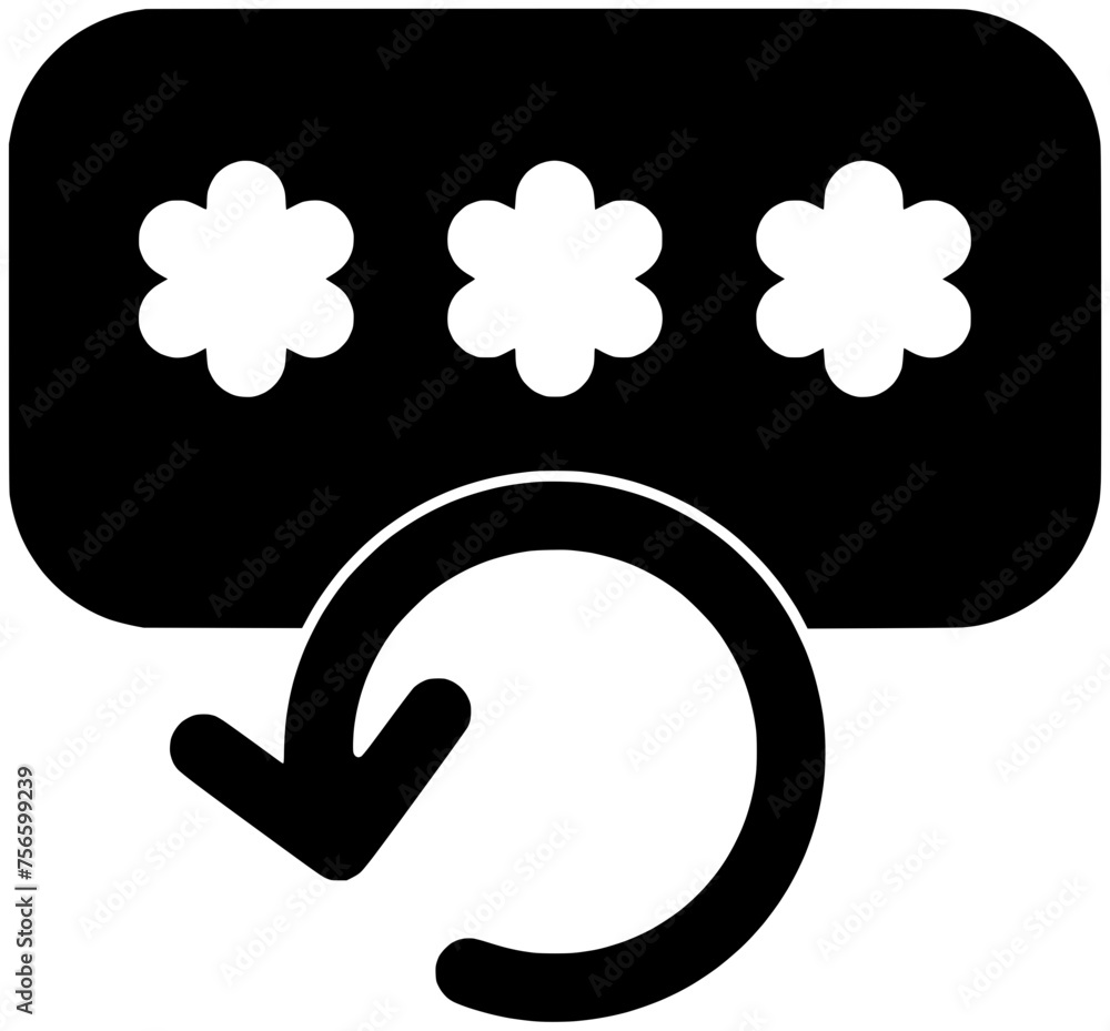 refresh illustration info silhouette secure logo secret icon safety ...