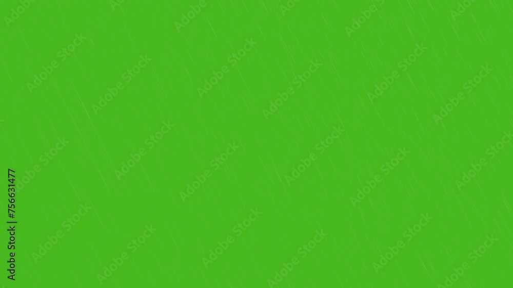 Rain Falling animation on Green Screen Background. Heavy rain, rain ...
