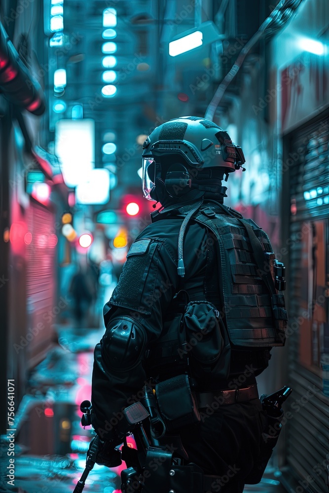 SWAT team in action. SWAT in full tactical gear. Special Forces. Army ...